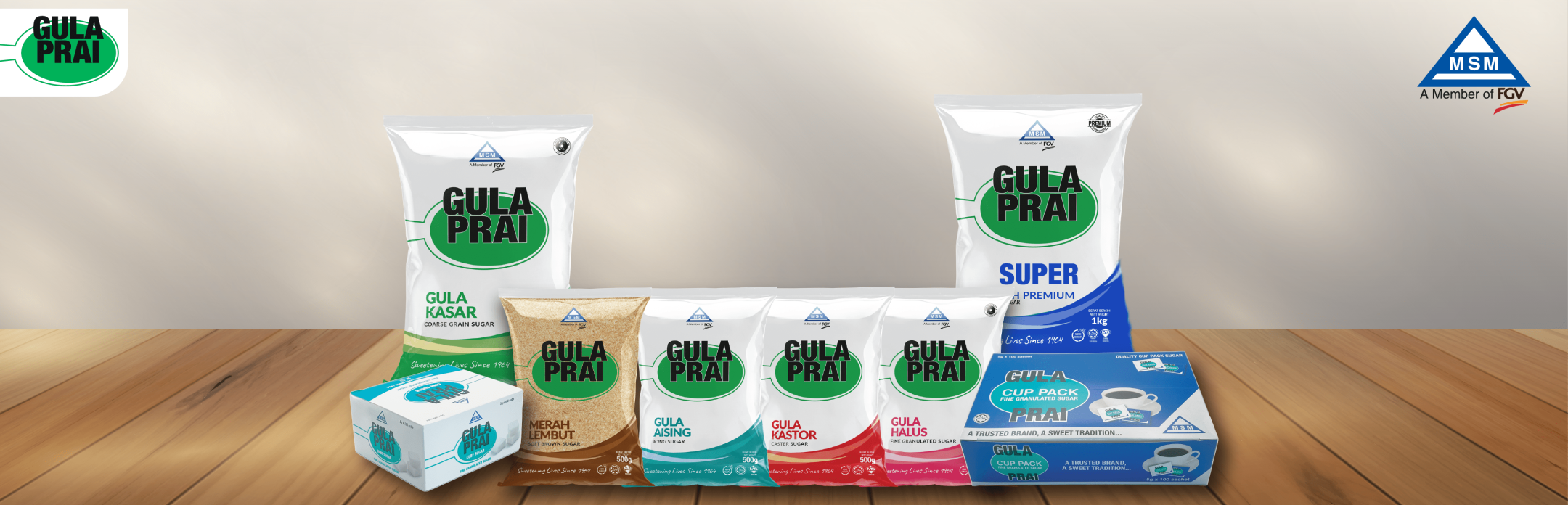 MSM Gula Prai – Gula Kastor, Halus & Merah | Kedai FGV – Kedai FGV