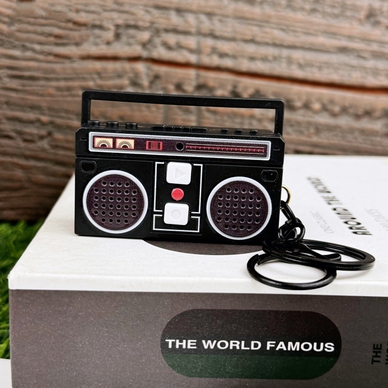 Mini Retro Classic Tape Recorder Keychain Nostalgic Old-Style Multi ...