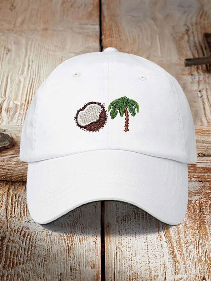 Coconut print hat