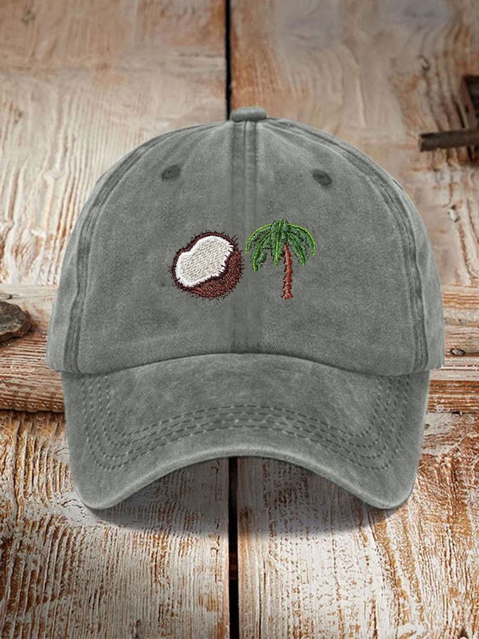 Coconut print hat