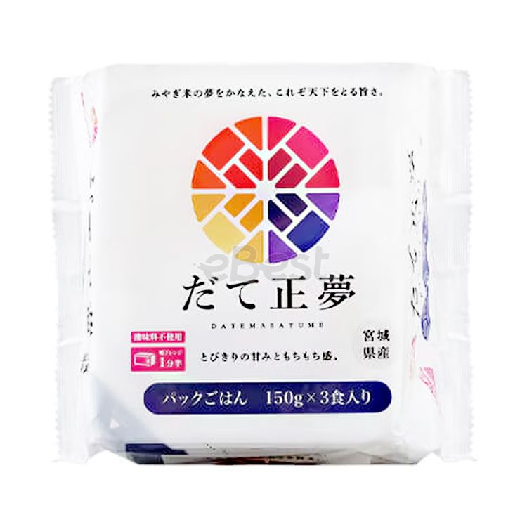 IRIS FOODS Date Masamune Rice Microwave Pack 3pc 150g – eBest