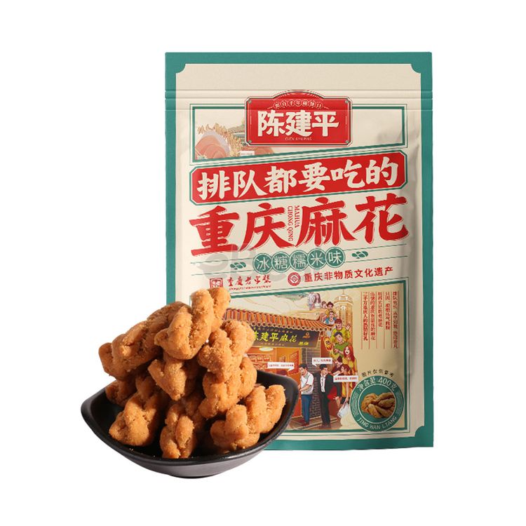 Chen Jianping Chongqing Mahua Rock Sugar Glutinous Rice Flavour 400g ...