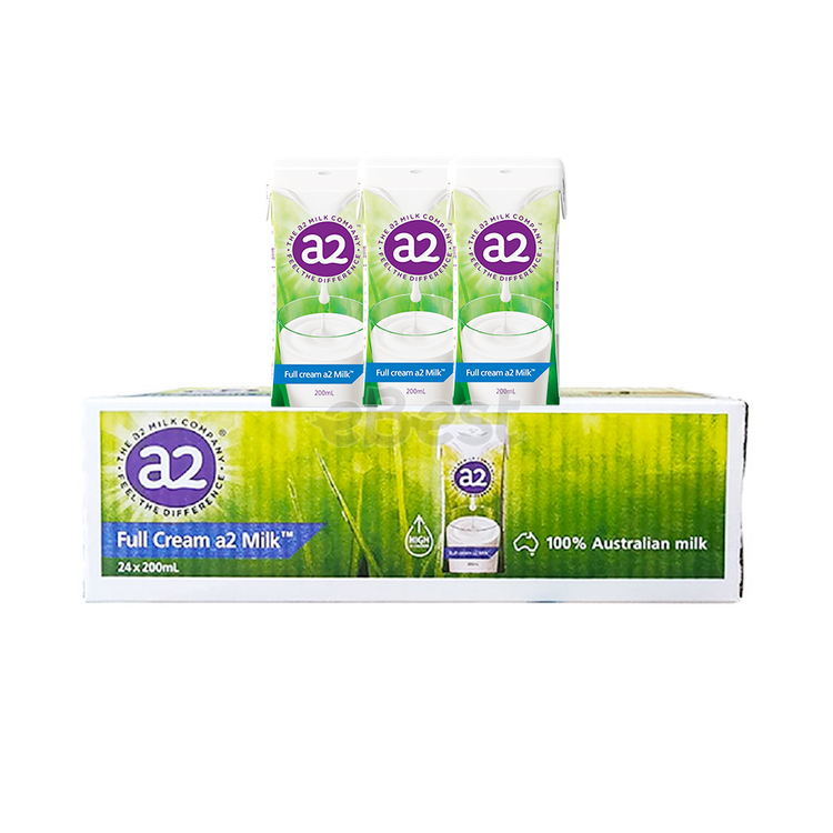 A2 Room-Temperature UHT Whole Milk 200ml*24 - 1 Carton – eBest