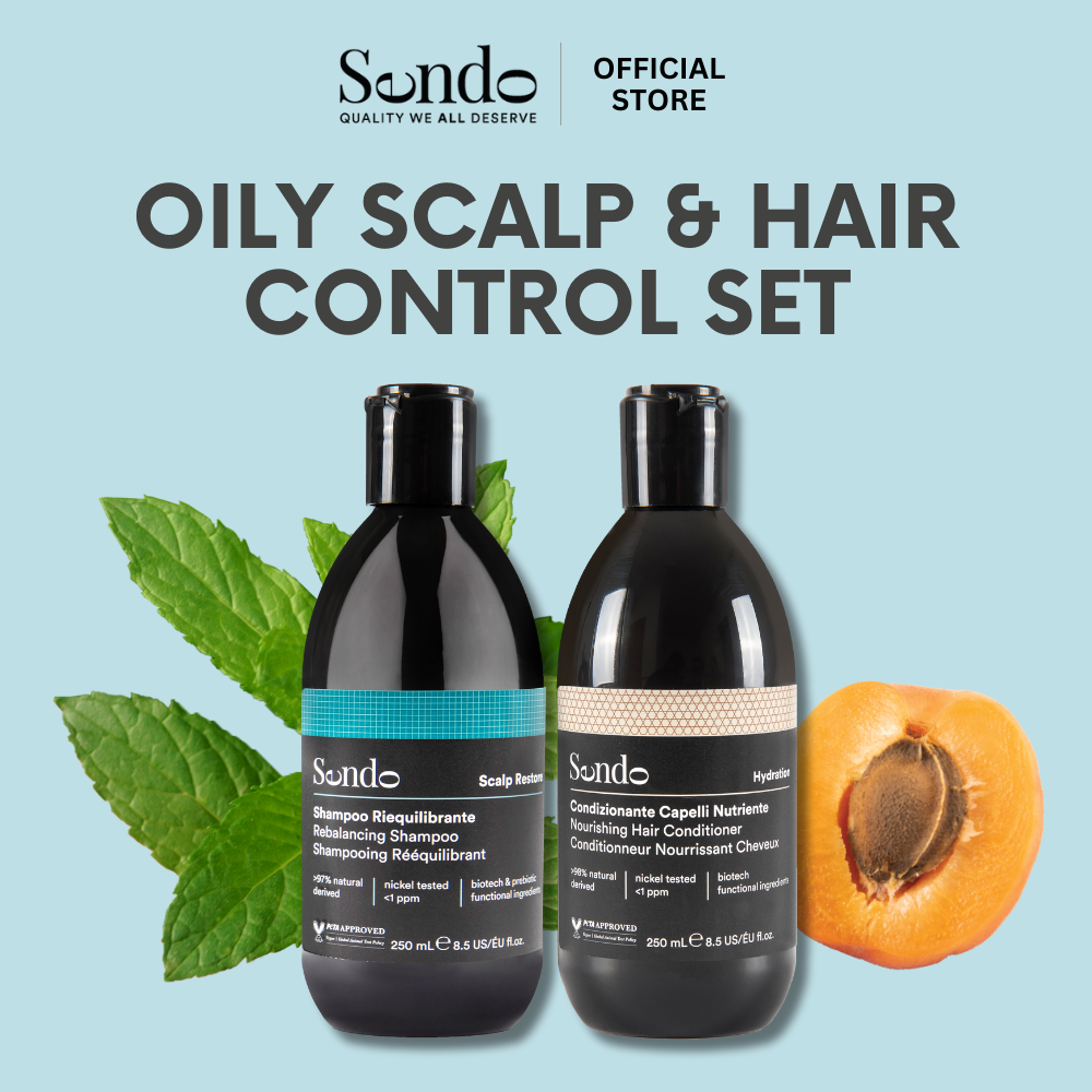 Sendo Oily Scalp & Hair Control Set – Naturcare Beaute
