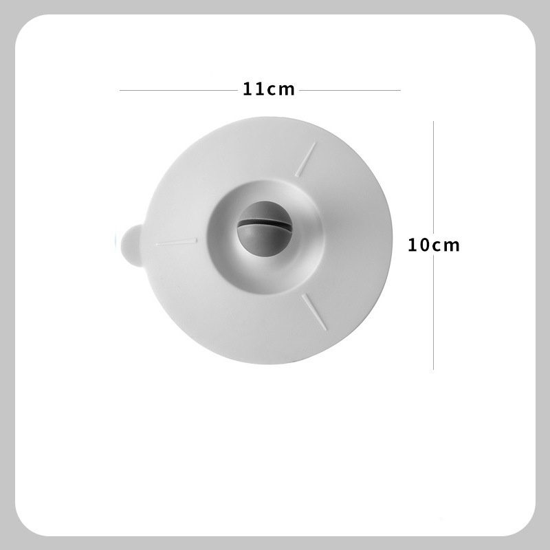 Light Blue Lid With Spoon Clip Dust Proof And Leak Proof 10*11*1cm