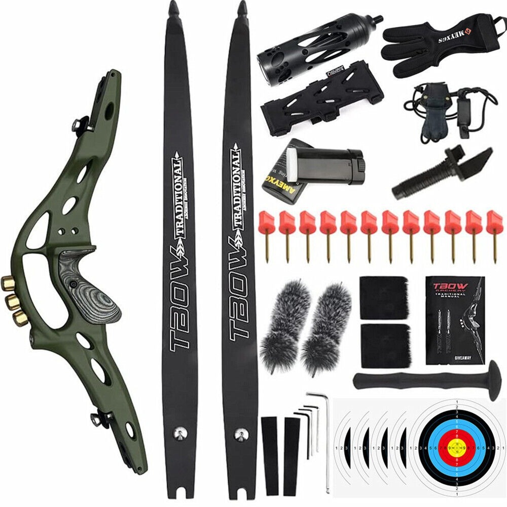 TBOW ILF Recurve Bow American Hunting 62" 25-60lbs – WOLFMAN ARCHERY