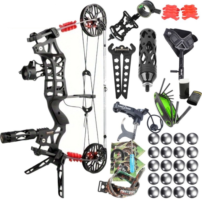 Dual-Use Compound Bow – 460 FPS Steel Ball & 330 FPS Arrow System ...