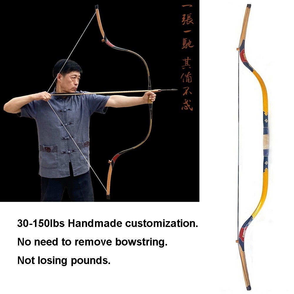 Traditional Qing Bow 68" 30-150lbs LH RH – WOLFMAN ARCHERY