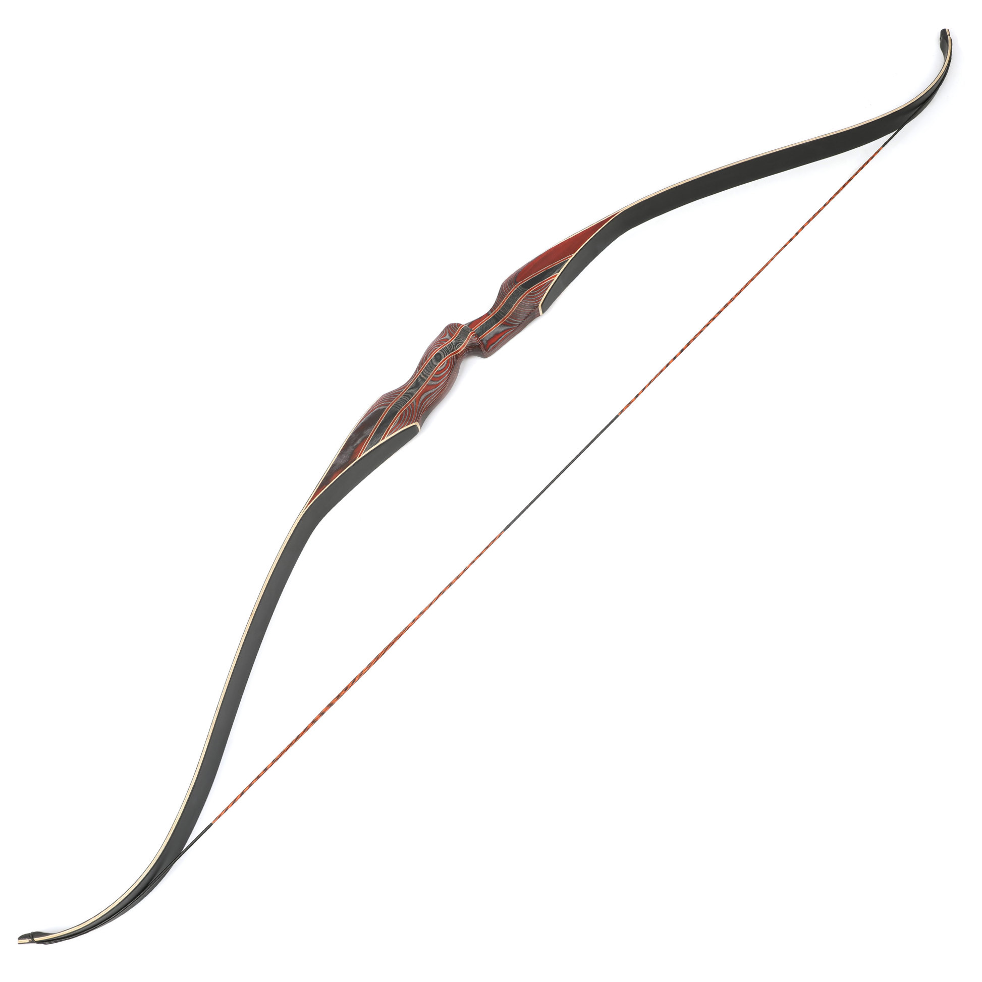 64'' Traditional Recurve Bow Longbow 30-60lbs Horsebow One Piece ...