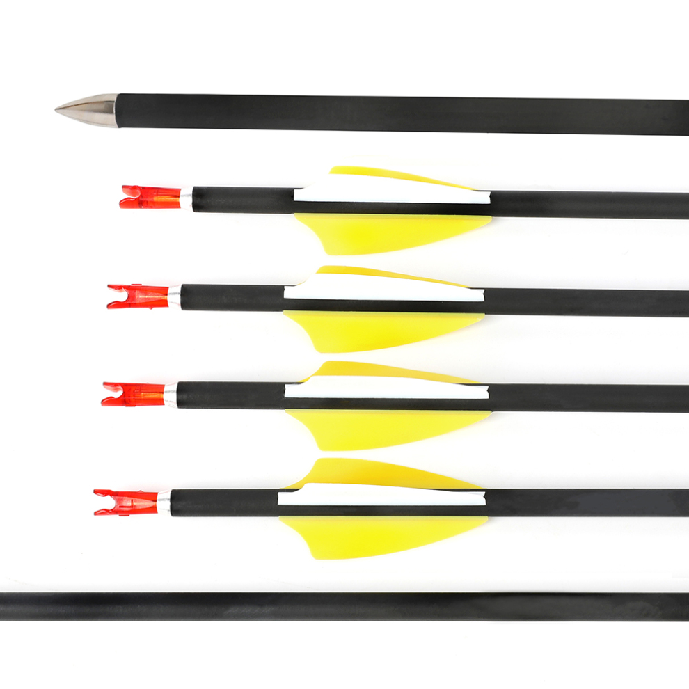 Carbon Arrows for Compound Recurve Bows Hunting Target Practice SP1000 ...
