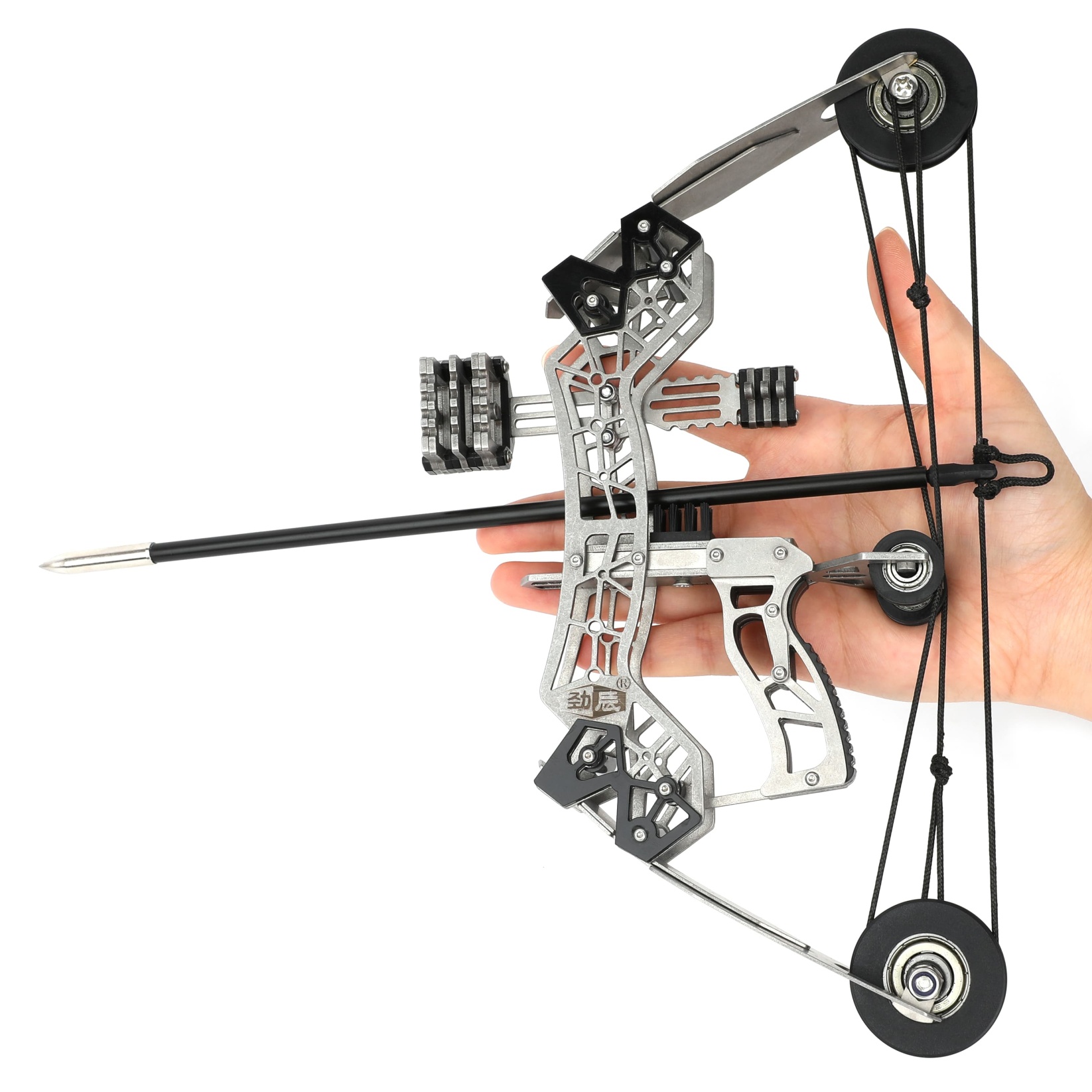 Mini Compound Bow Kit – 12lbs Draw Weight, 50m Range – WOLFMAN ARCHERY