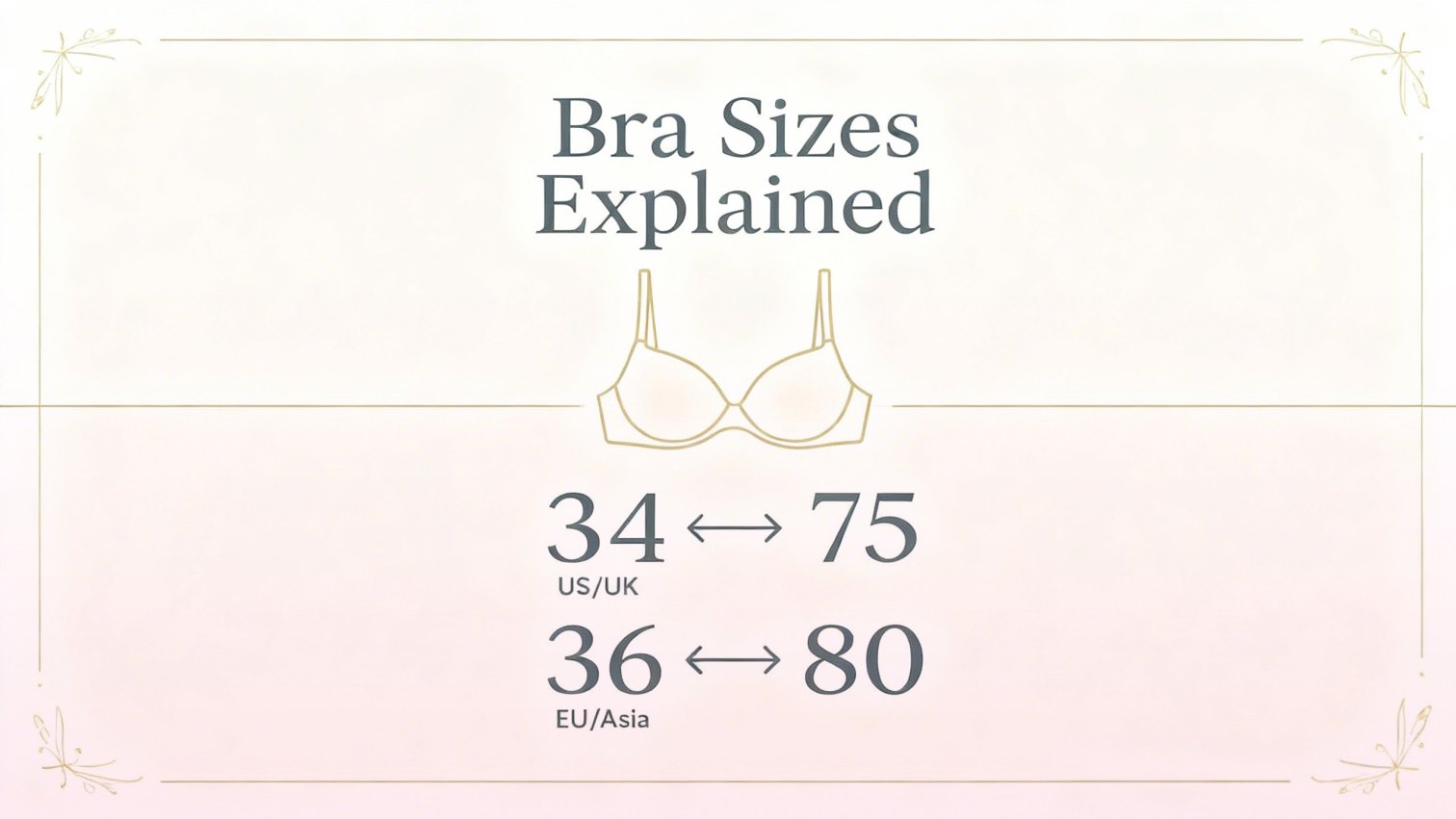 Bra Sizes Explained: 34 75 bra size big or small？ – Veimia