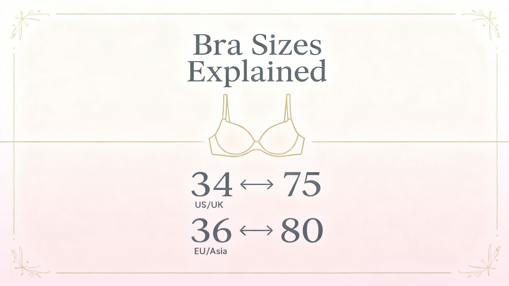 Bra Sizes Explained: 34 75 bra size big or small？ – Veimia