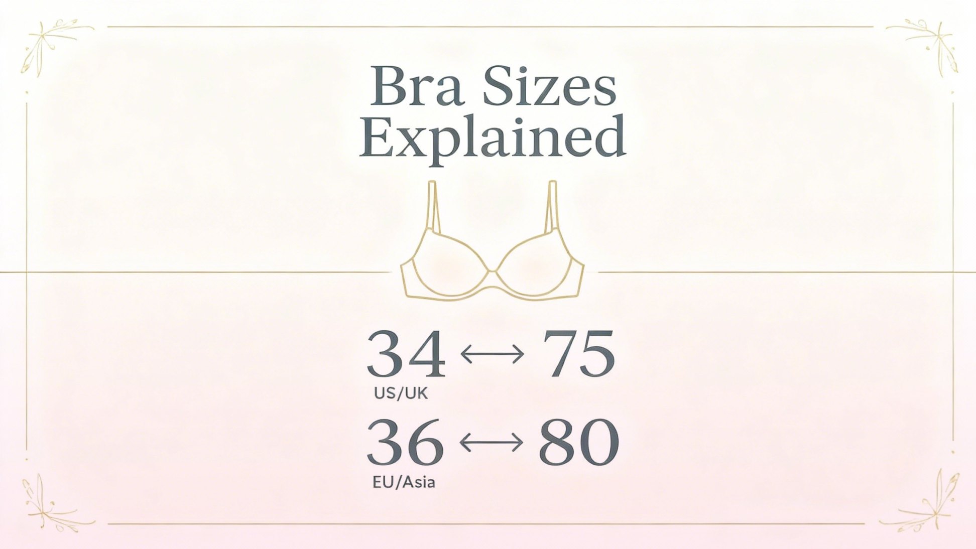 Bra Sizes Explained: 34 75 bra size big or small？ – Veimia