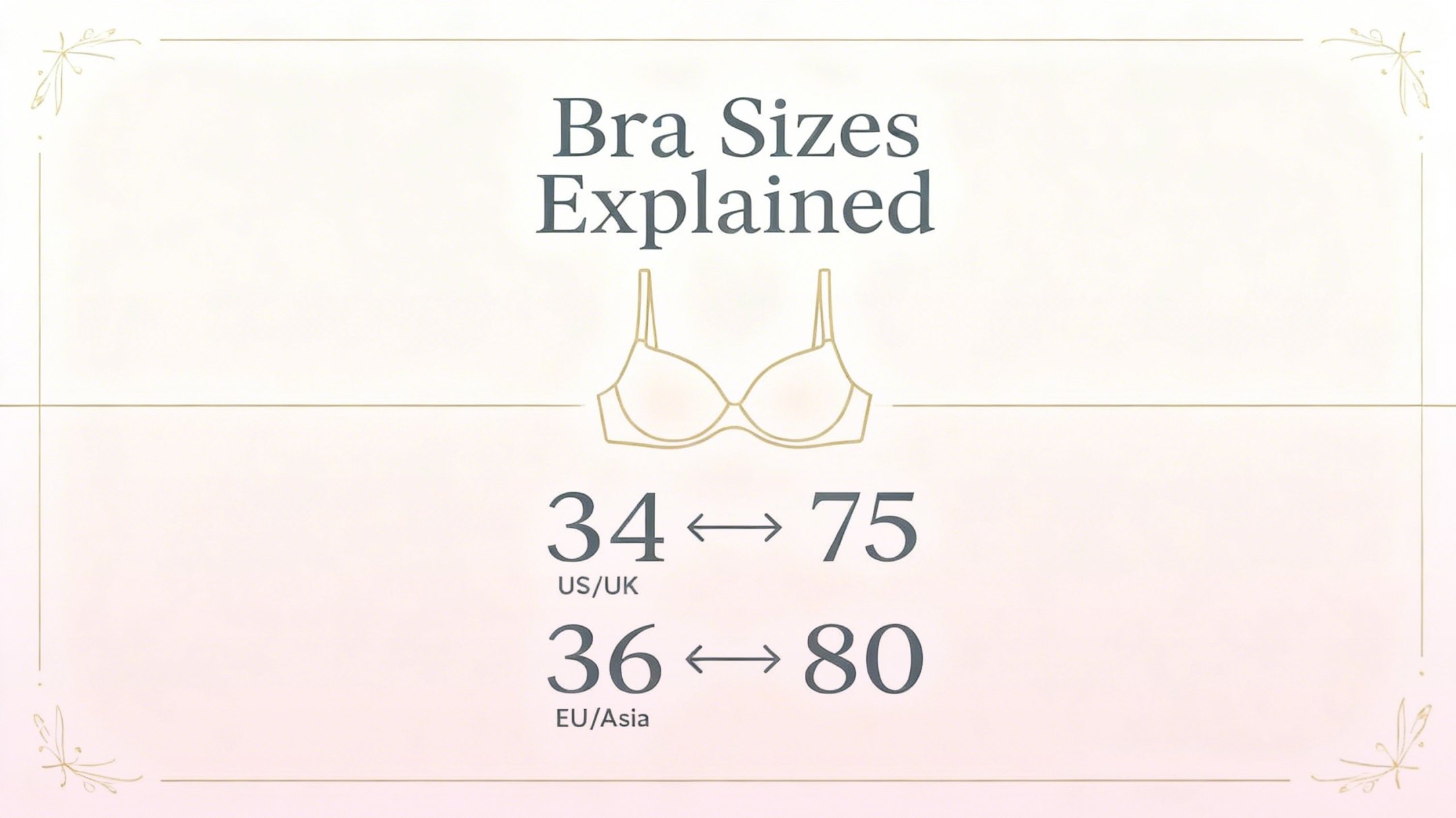 Bra Sizes Explained: 34 75 bra size big or small？ – Veimia