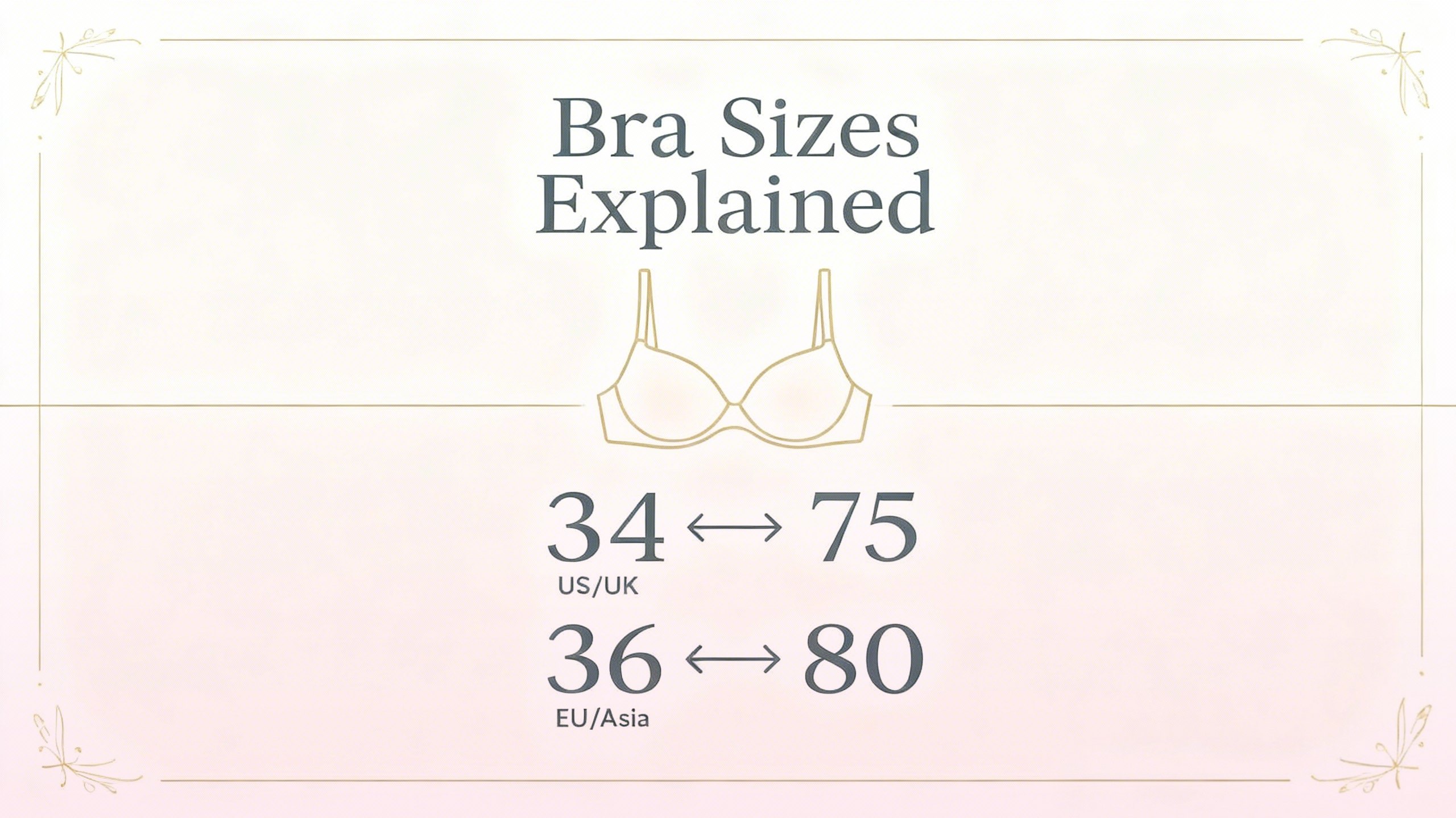 Bra Sizes Explained: 34 75 bra size big or small？ – Veimia