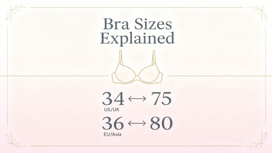 Bra Sizes Explained: 34 75 bra size big or small？ – Veimia