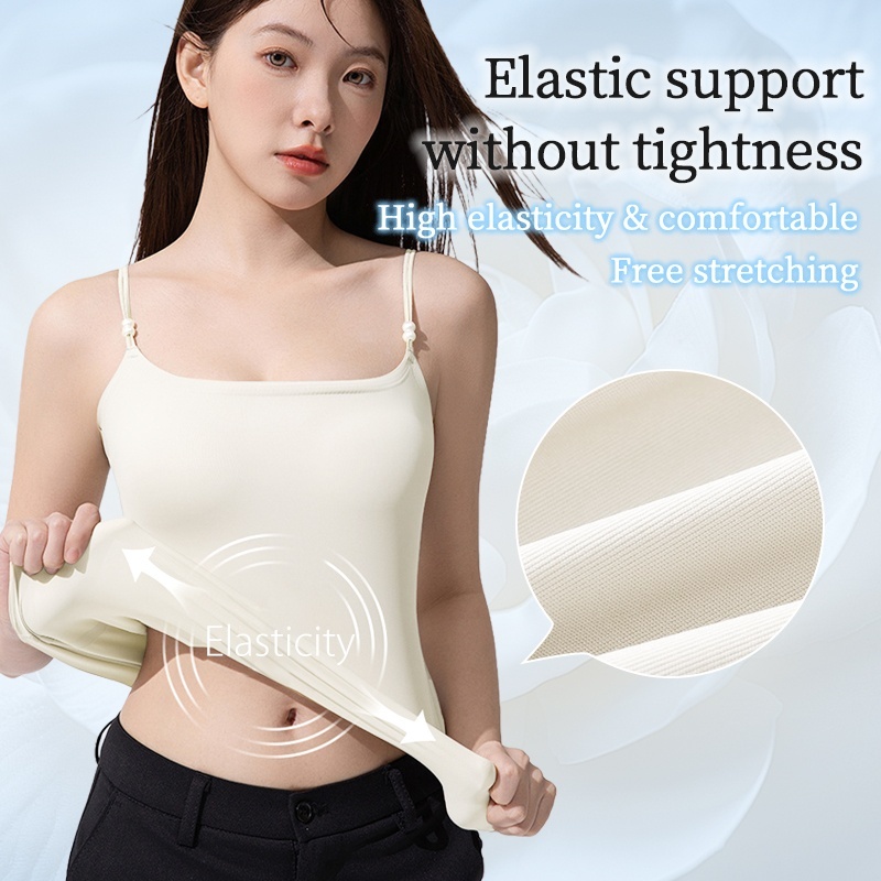 VEIMIA Cooling Camisole With Built-in Bra For Women, Ultra Comfortable ...