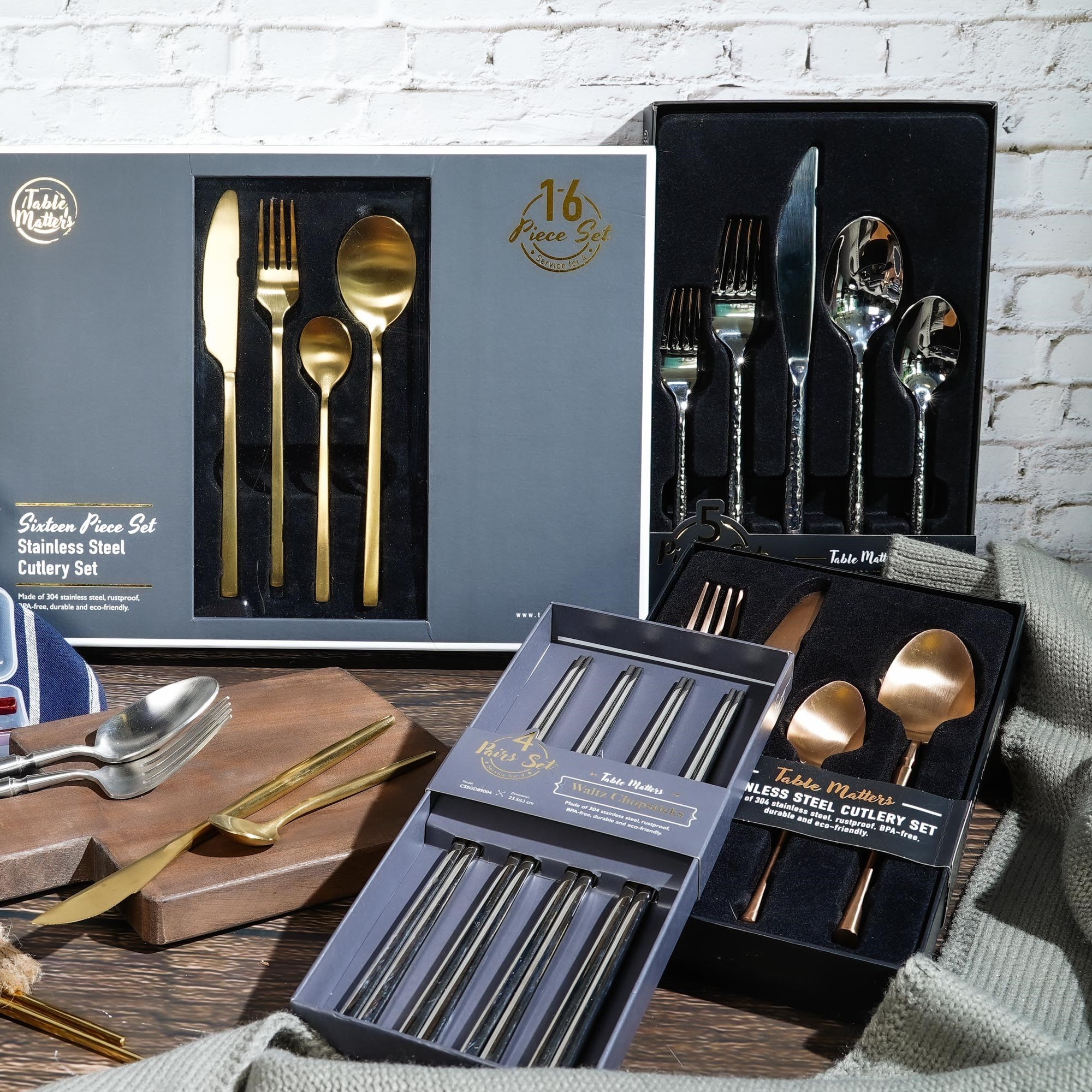 Upgrade Your Dining with a Cubic 16-piece Stainless Steel Cutlery Set ...