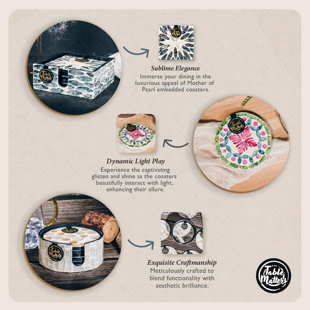 Enhance Your Table Decor with ORNATE Coaster Collection – Table Matters