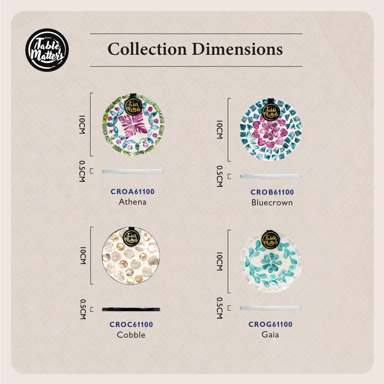Enhance Your Table Decor with ORNATE Coaster Collection – Table Matters