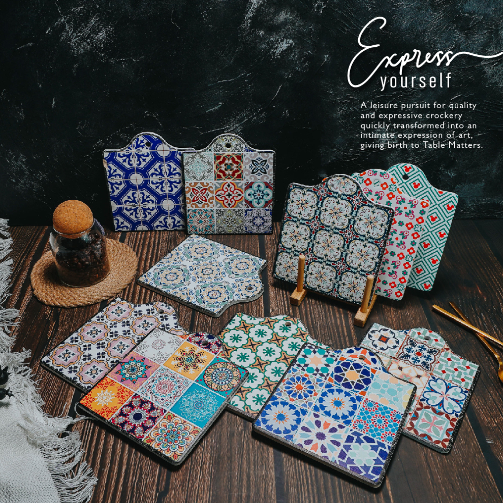 Shop the Peranakan Pot Coaster Collection at Table Matters – Table Matters