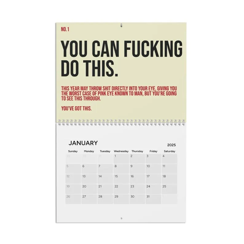 🤣The Year Of Your Fucking Year Calendar-Your Kick-Ass Motivational Ca