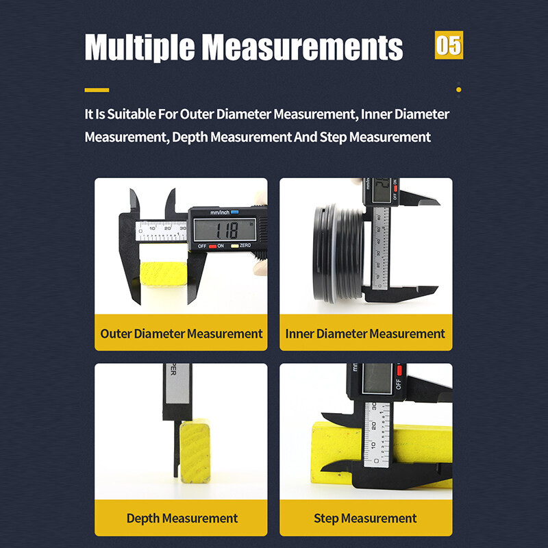 Electronic Vernier Caliper 150mm Ruler Length Depth Digital Measurement ...