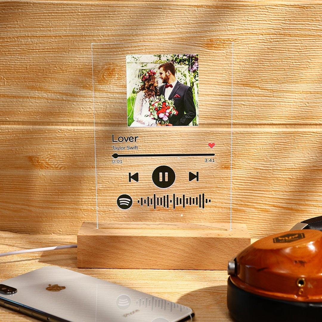 Music Art Gifts Spotify Glass Plaque Custom Music Plaque Glass Album Cover