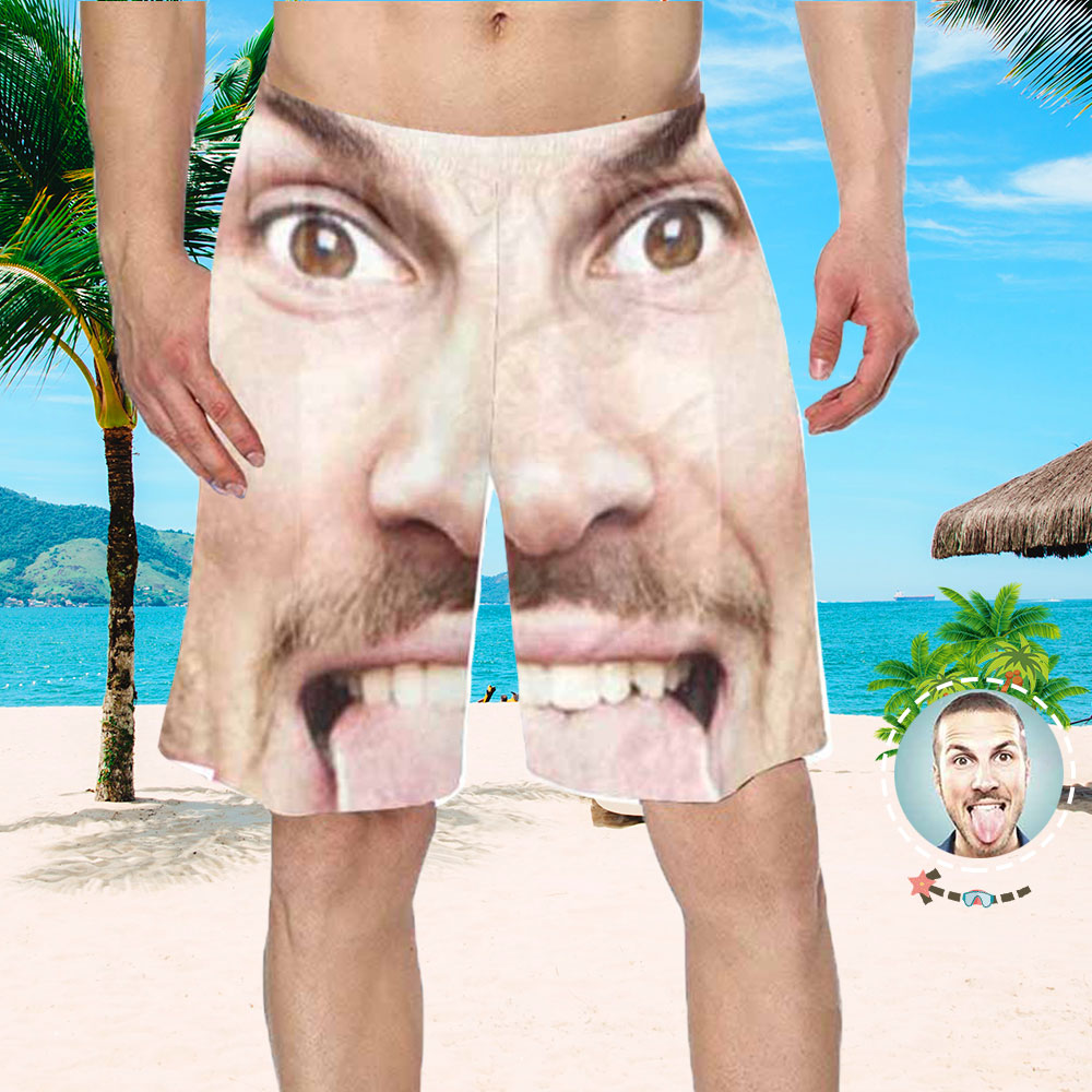 Custom Swim Trunks with Face | Custom Swim Trunks | Personalized Swim ...