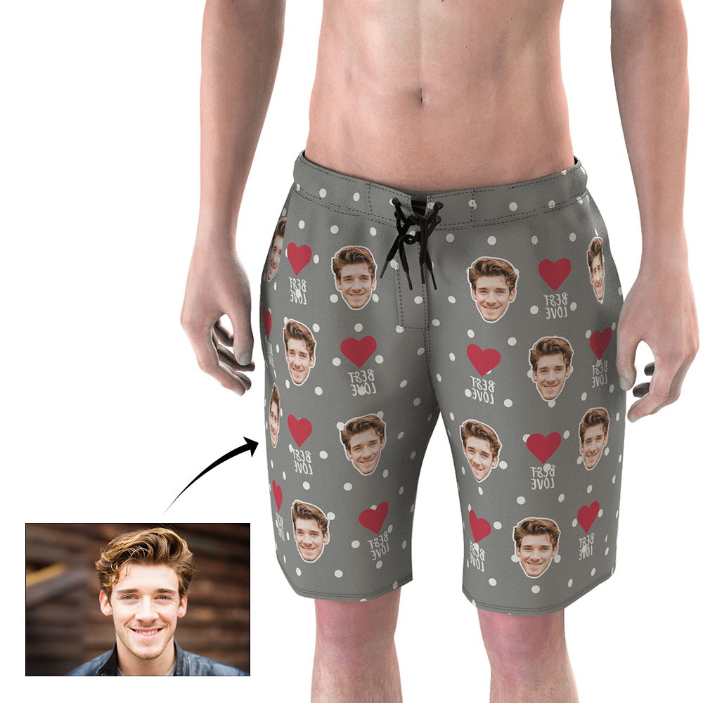 Custom Swim Trunks with Face | Custom Swim Trunks | Personalized Swim ...