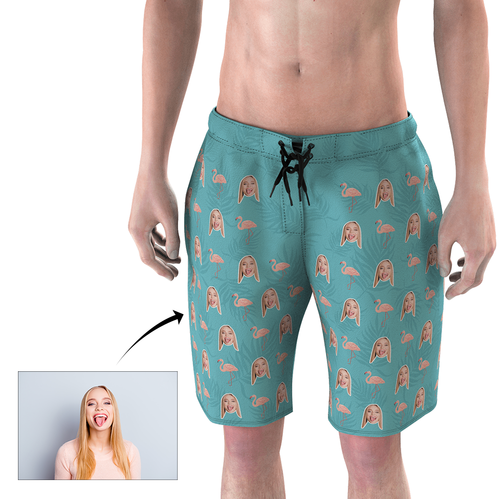 Custom Swim Trunks with Face | Custom Swim Trunks | Personalized Swim ...