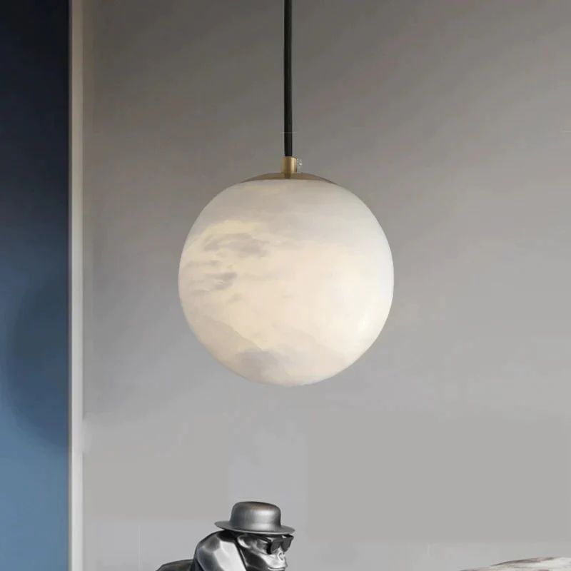 Alabaster Ball Pendant Light – Lightingside