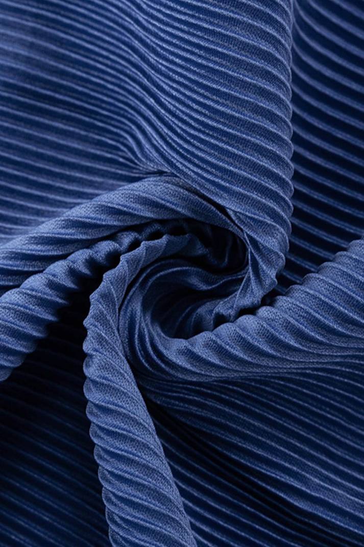 Blue Hoodie Halter Vest Three-Piece Pants Set – arolora