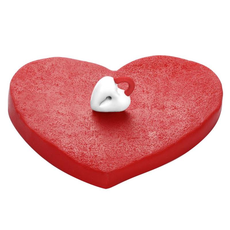 Z11 White Heart Lock And Heart Shape Base