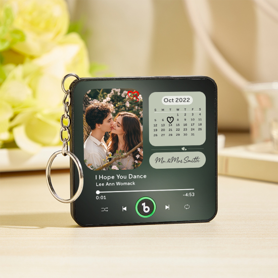 Custom Mini Music Fridge Magnet Keychain Personalized Photo Calendar ...