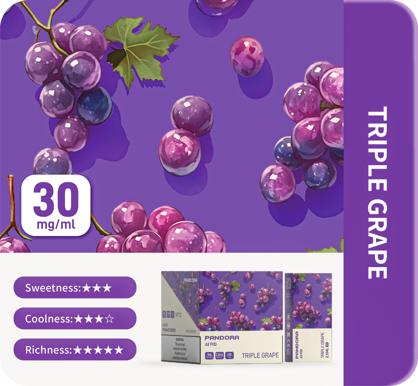 Triple Grape – Pandora vape