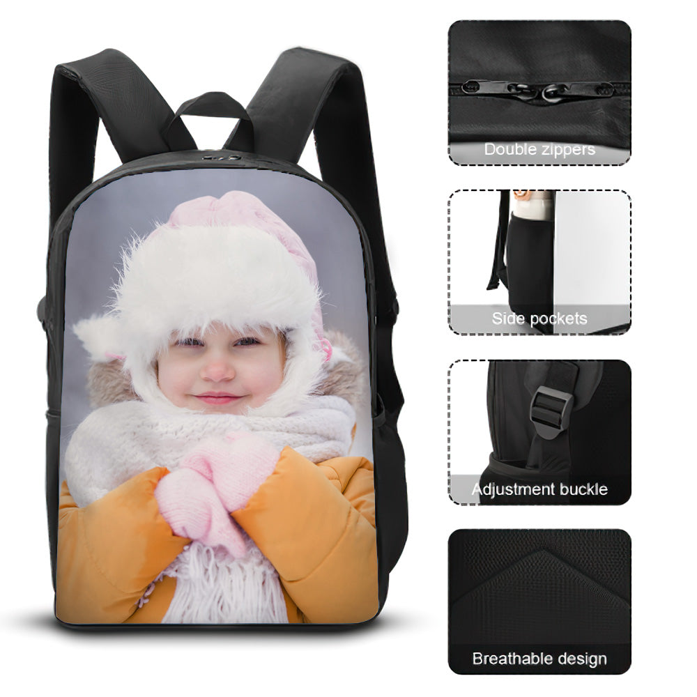 Custom Photo School Backpack, Picture Backpacks, Custom Photo Backpack