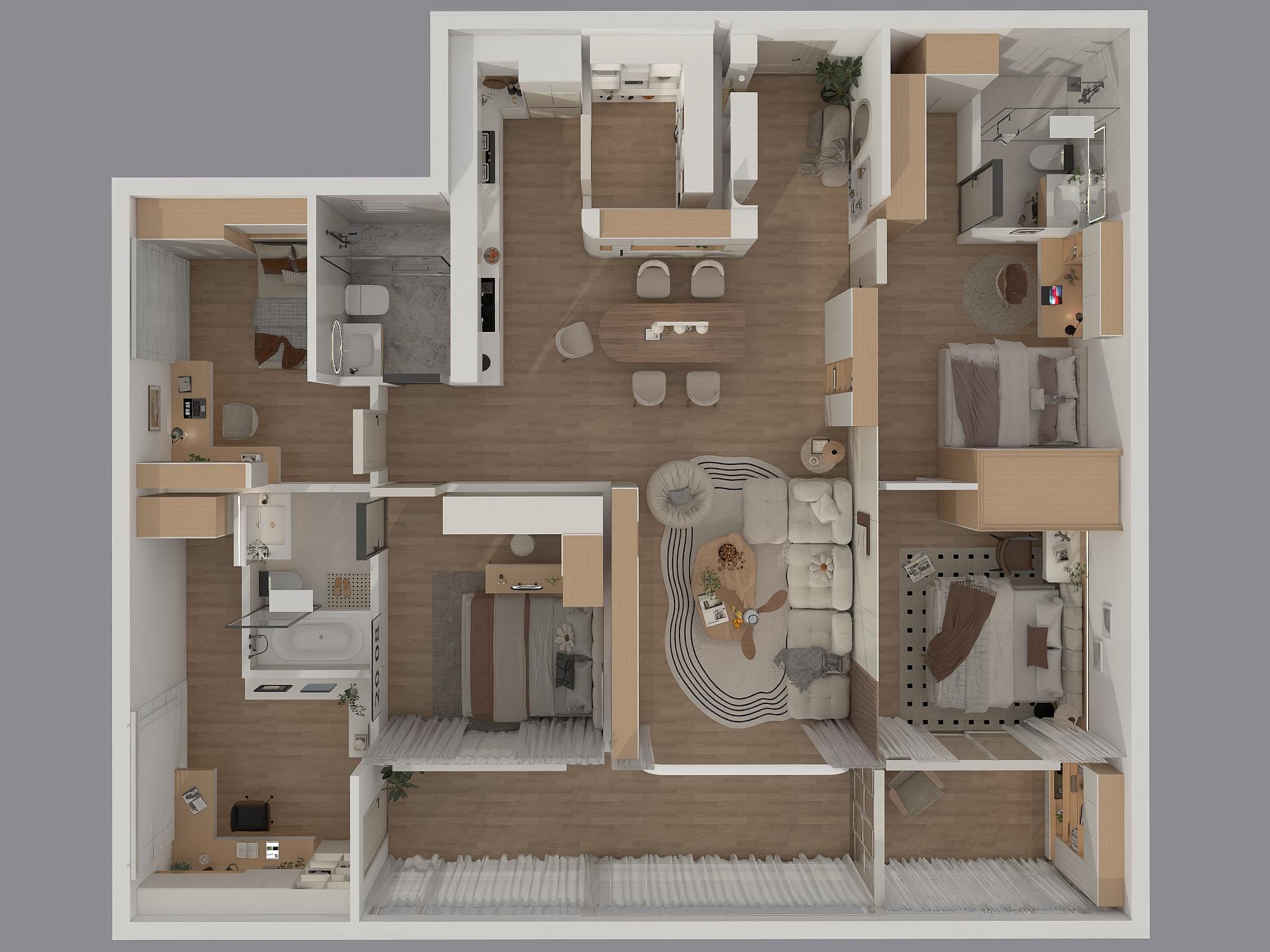 Modern 4-Room Condo in Forestville – Minimalist Elegance – Extreme ...