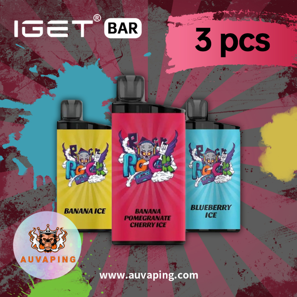 IGET BAR Packages 3pcs (Mix Flavors)in Australia. – AUVAPING