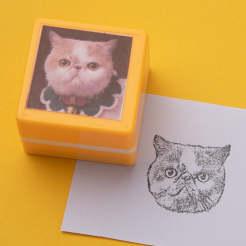 Custom Pet Portrait Stamp - Personalized HD-Printing Cat & Dog Face ...