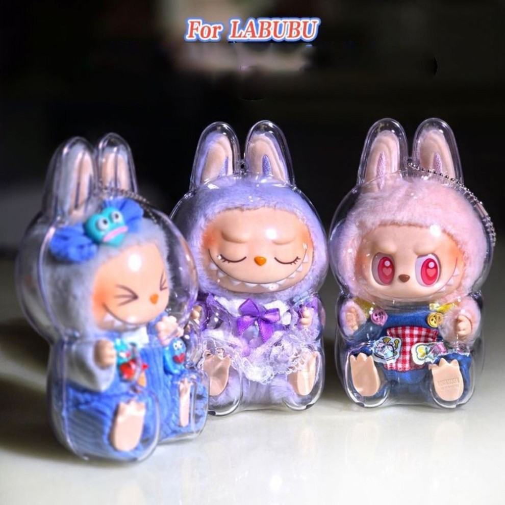 ZHUGE Doll Storage Backpack Ornaments Labubu Sit Party Protective Case ...