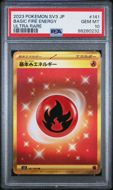 [PSA 10]2023 POKEMON JAPANESE SV3-RULER OF THE BLACK FLAME #141 BASIC ...