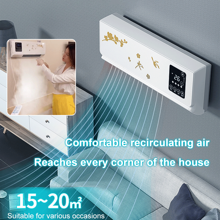No-Install Wall-Mounted Air Conditioner ️🔥 | Plug & Play, Ultra Quie