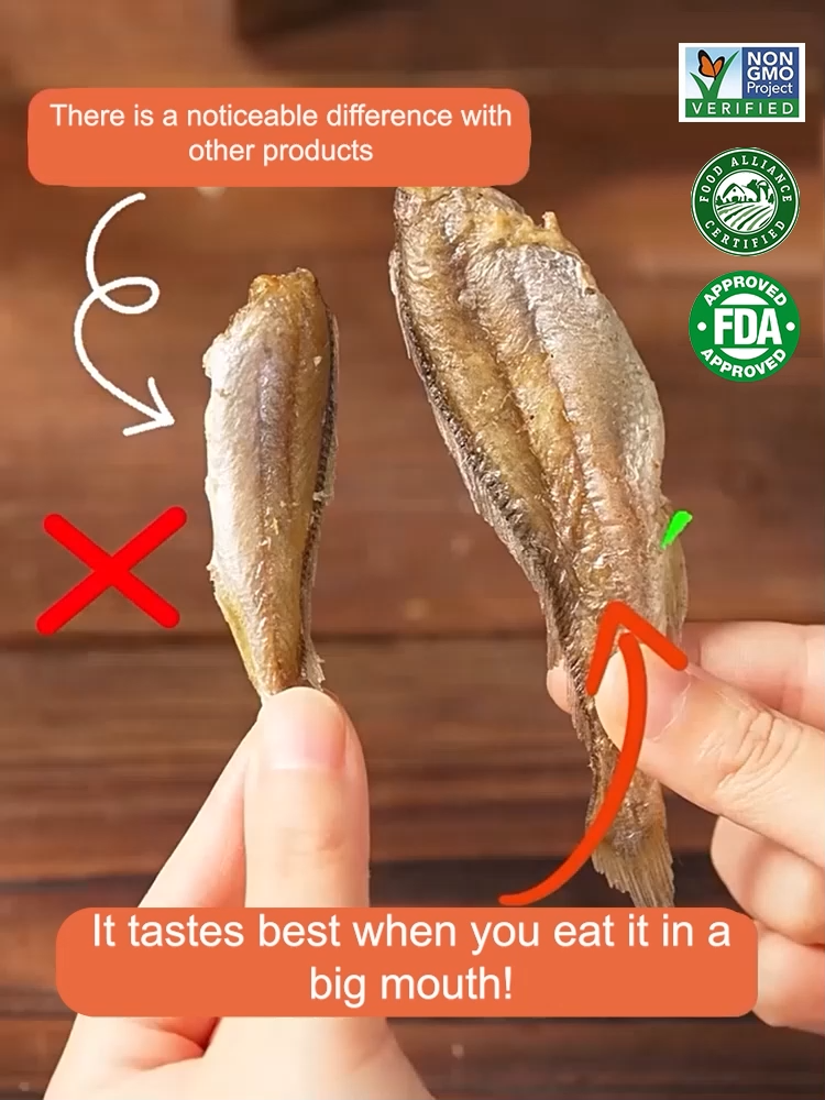200ct Crispy Dried Fish Snacks – High Protein, Low Carb & Keto Friendly ...