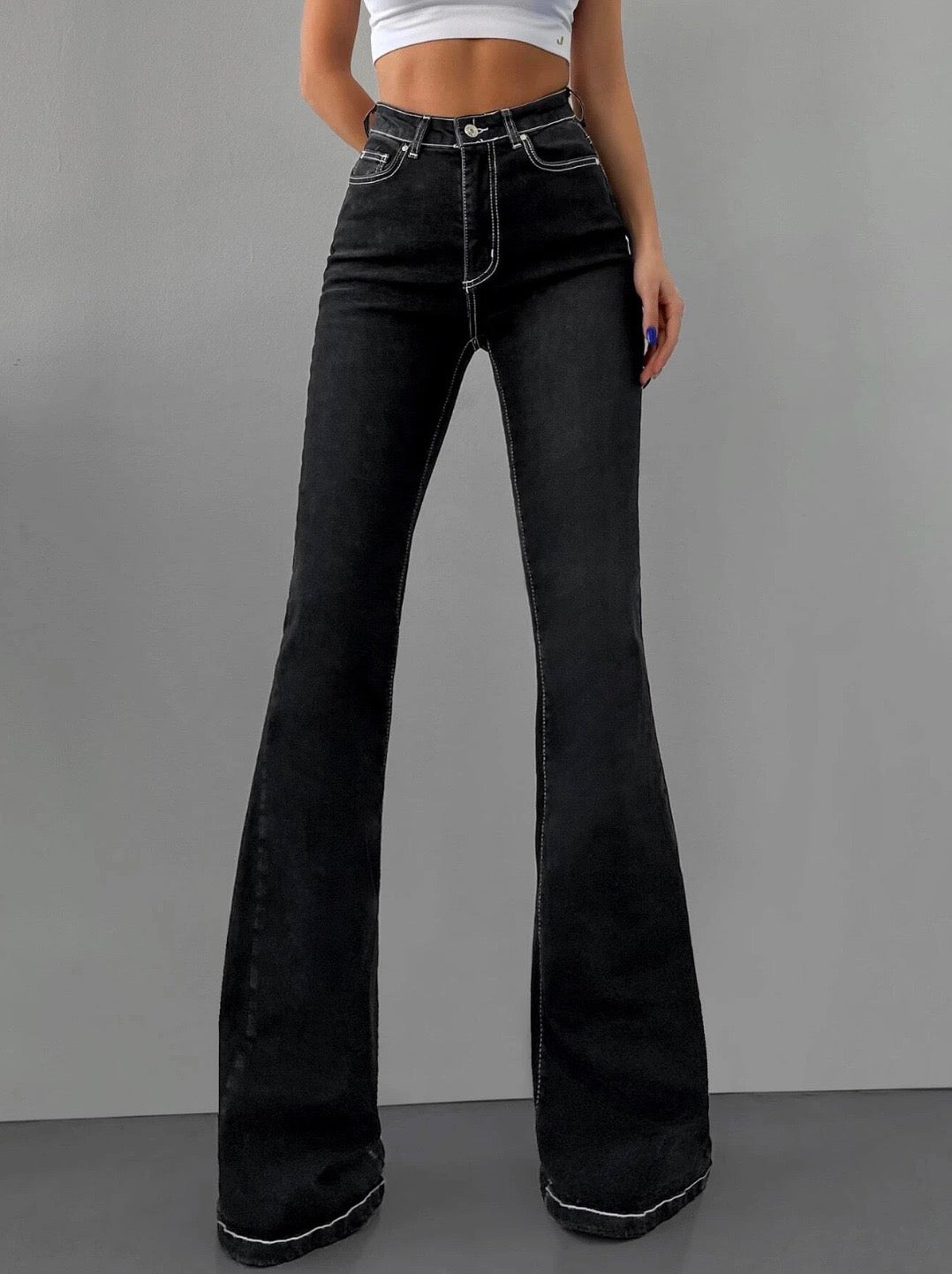 Legend Contrast Stitch Supreme Flare Jeans – True Weaver