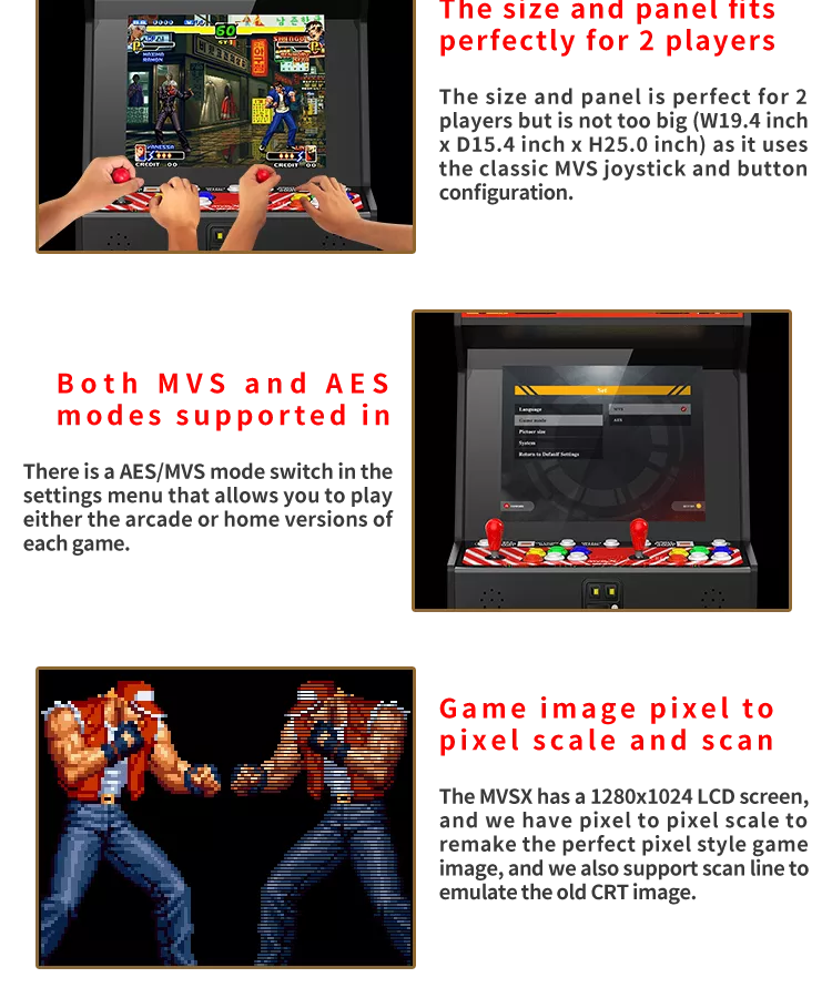 SNK MVSX Full Bundle Set with Riser and Stool-SNK MVSX