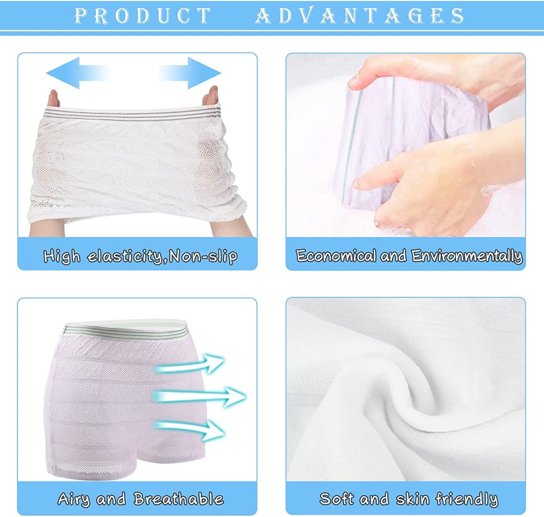 Postpartum Disposable Hospital Mesh Underwear Breathable for Women