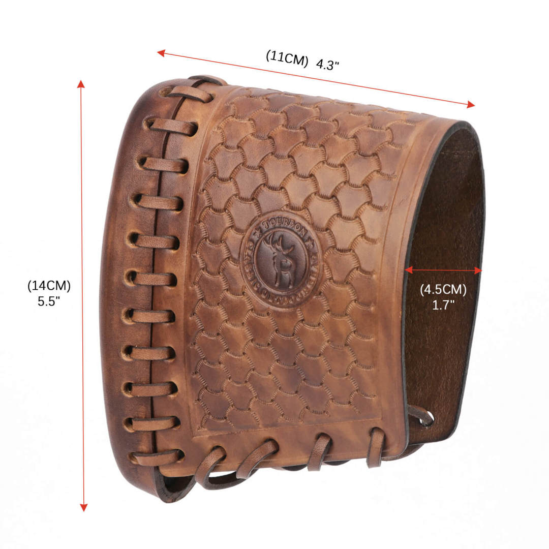 TOURBON Buttstock Recoil Pad Leather Slip-on Protector
