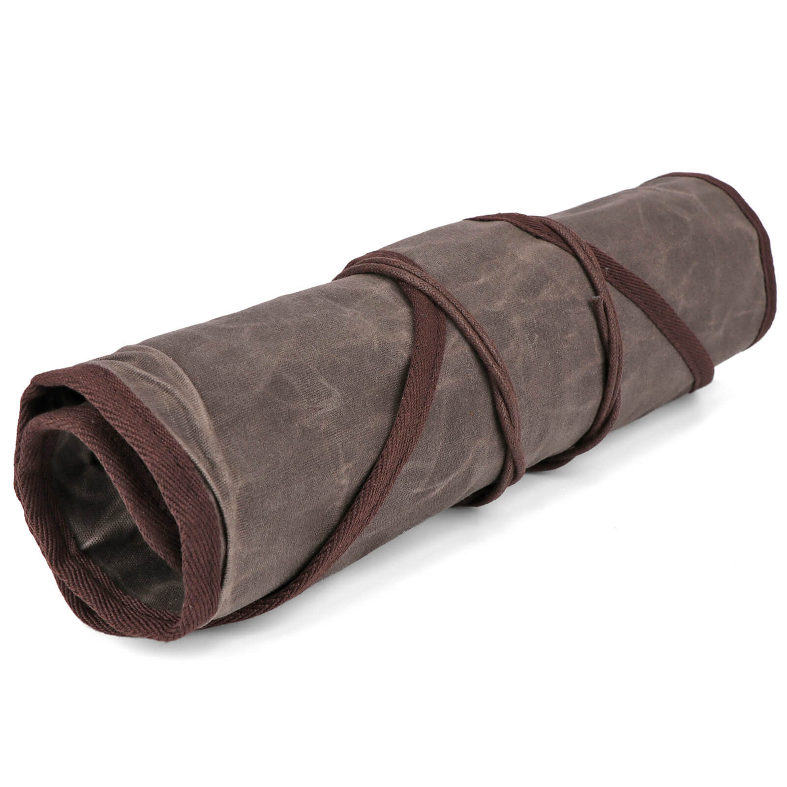 TOURBON Waxed Canvas Roll up Tool Bag Carpenter Tools Storage Pouch